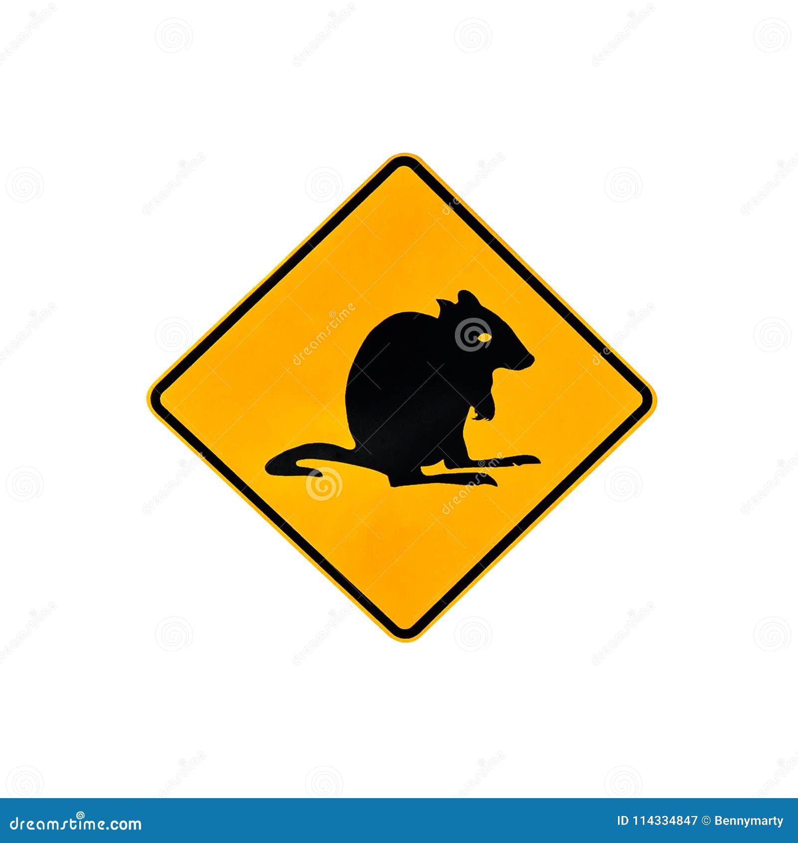 Panneau D'avertissement De Rat Image stock - Image du danger ...