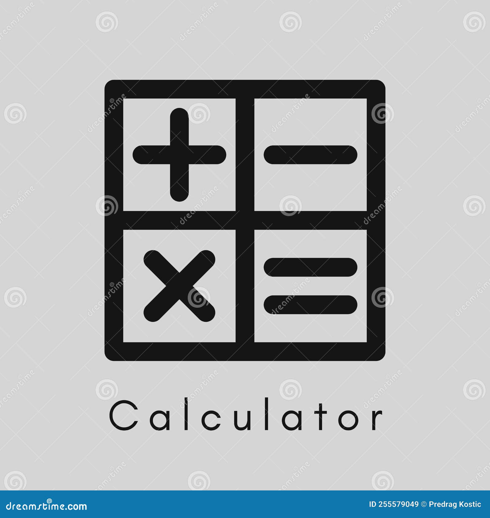 Panneau de calcul illustration stock. Illustration du présentation ...