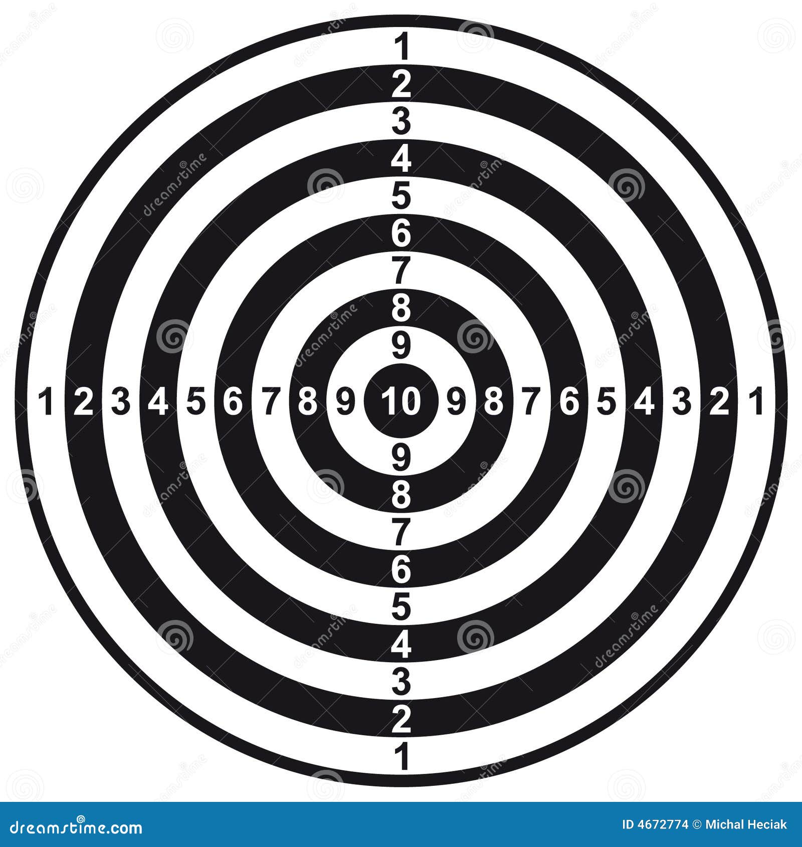 Panneau de cible illustration de vecteur. Illustration du scalable ...