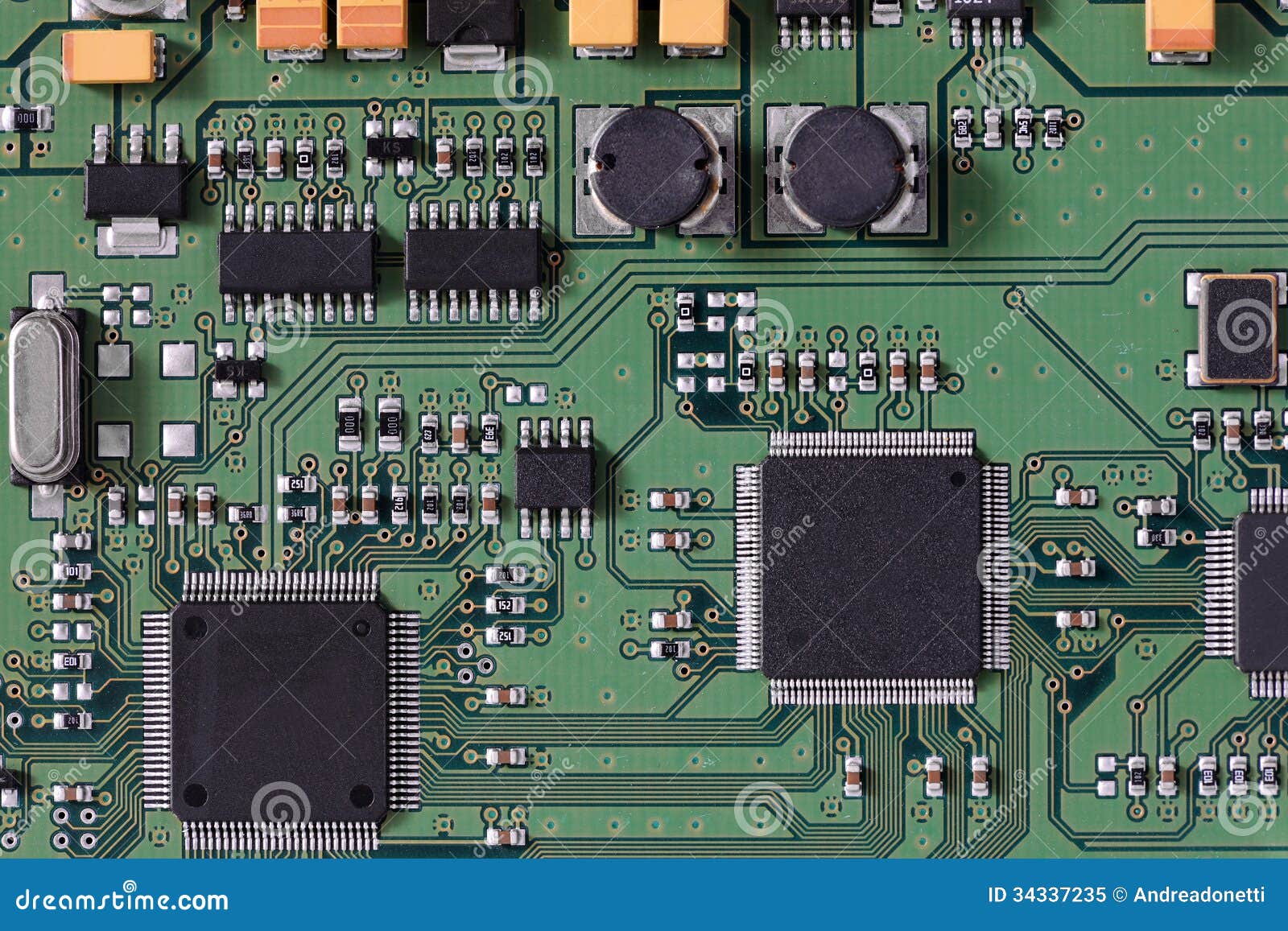 Panneau de circuit intégré image stock. Image du ordinateur - 34337235