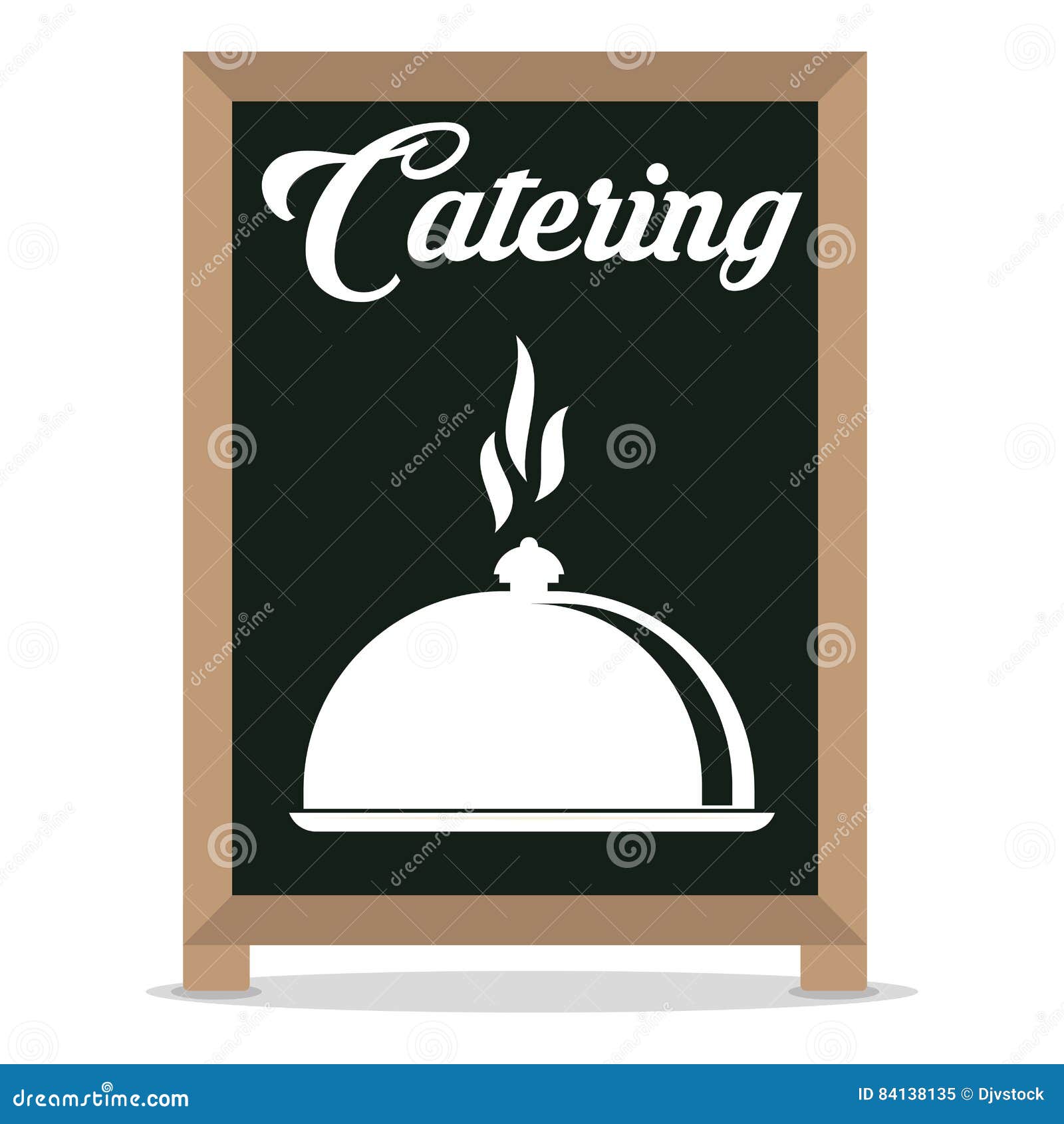 Panneau De Cloche De Restaurant De Service De Restauration Illustration ...