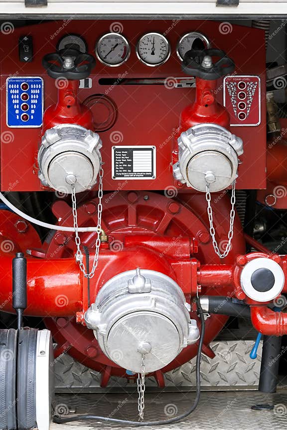 Panneau De Commande De Camion De Pompiers Photo stock - Image du ...