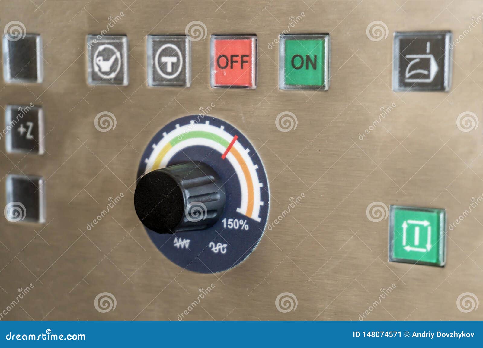 Push-button Digital Control Panel of CNC Machine Image stock - Image du ...