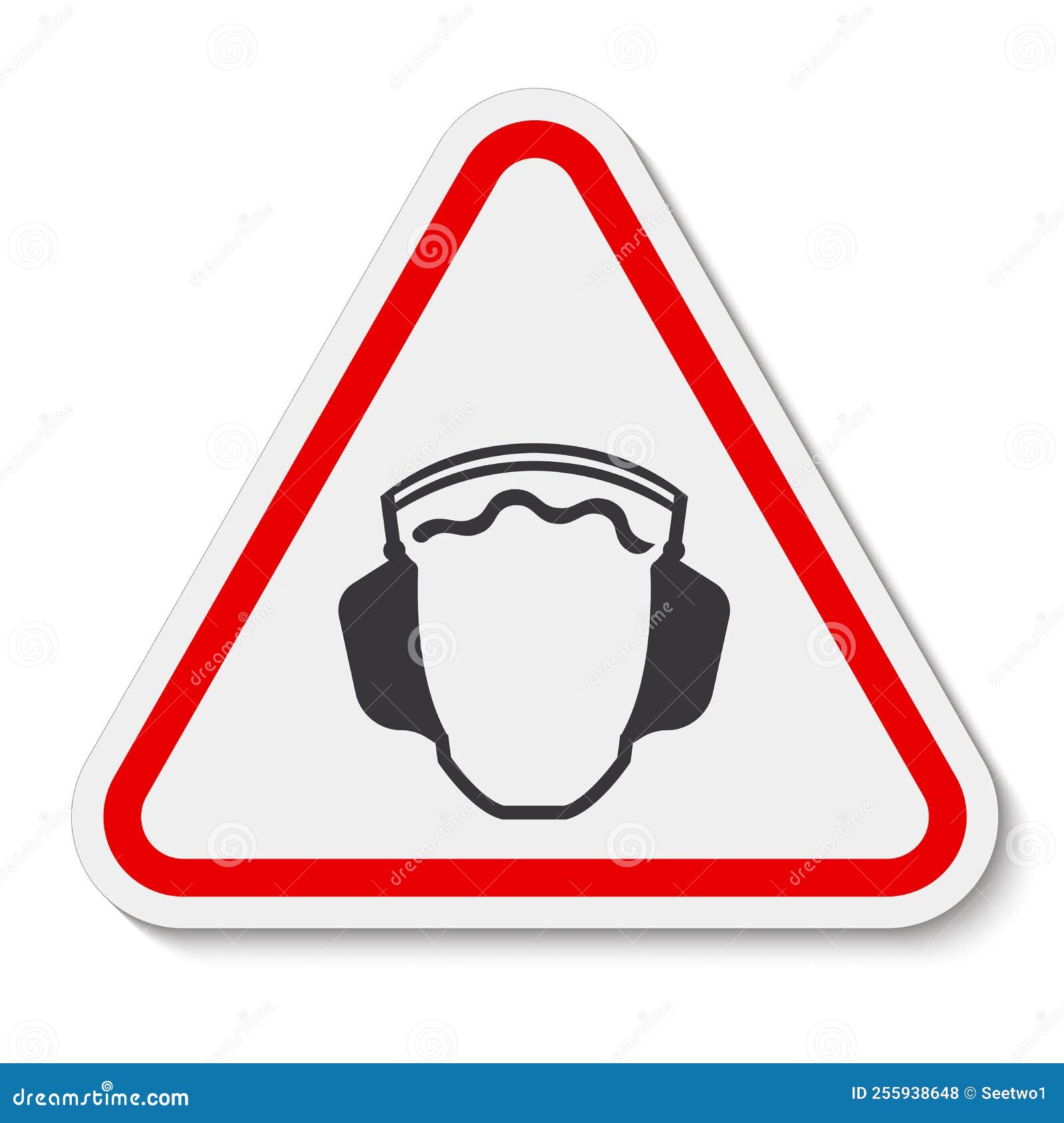 Panneau De Protection Auditive Illustration de Vecteur - Illustration ...