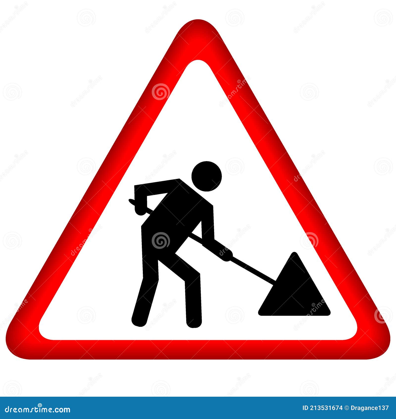 Panneau De Travaux Routiers En Construction Illustration de Vecteur ...