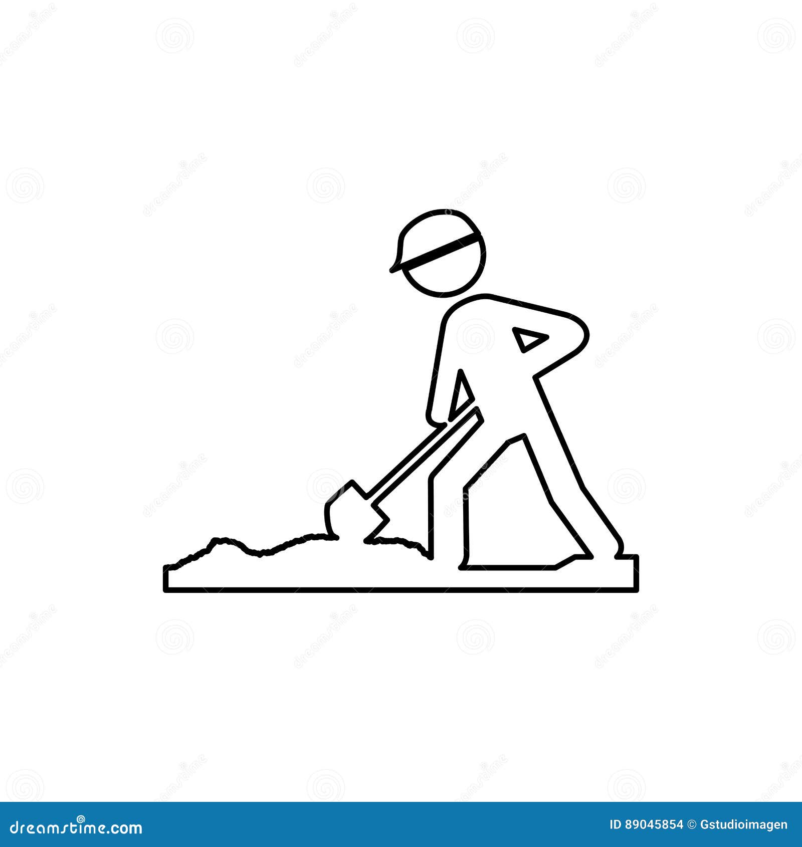 Panneau Routier En Construction Illustration Stock - Illustration du ...