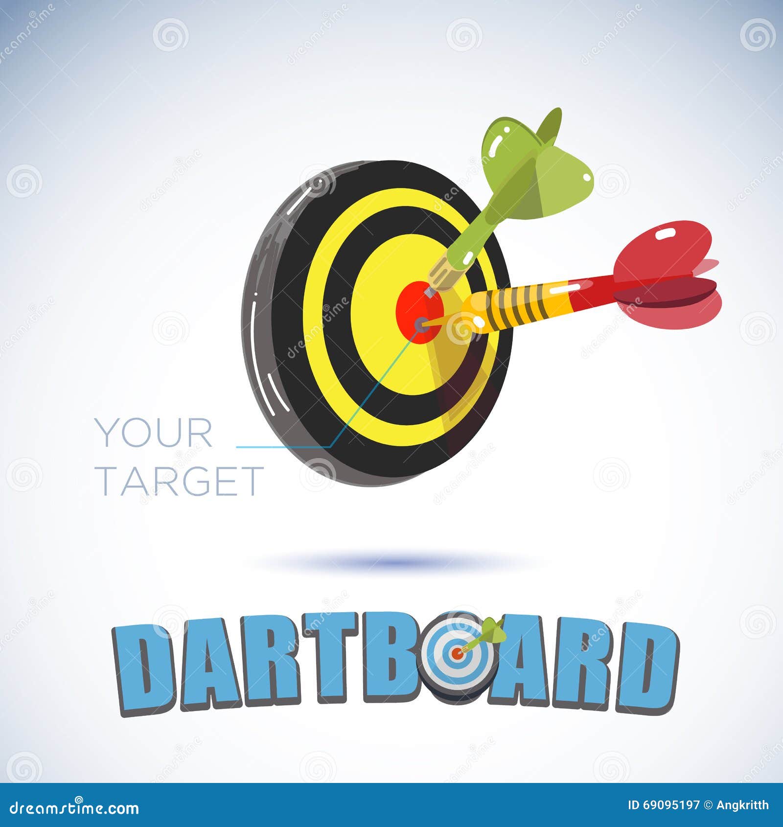 Panneaux De Dard Et Dards - Illustration Stock - Illustration du ...