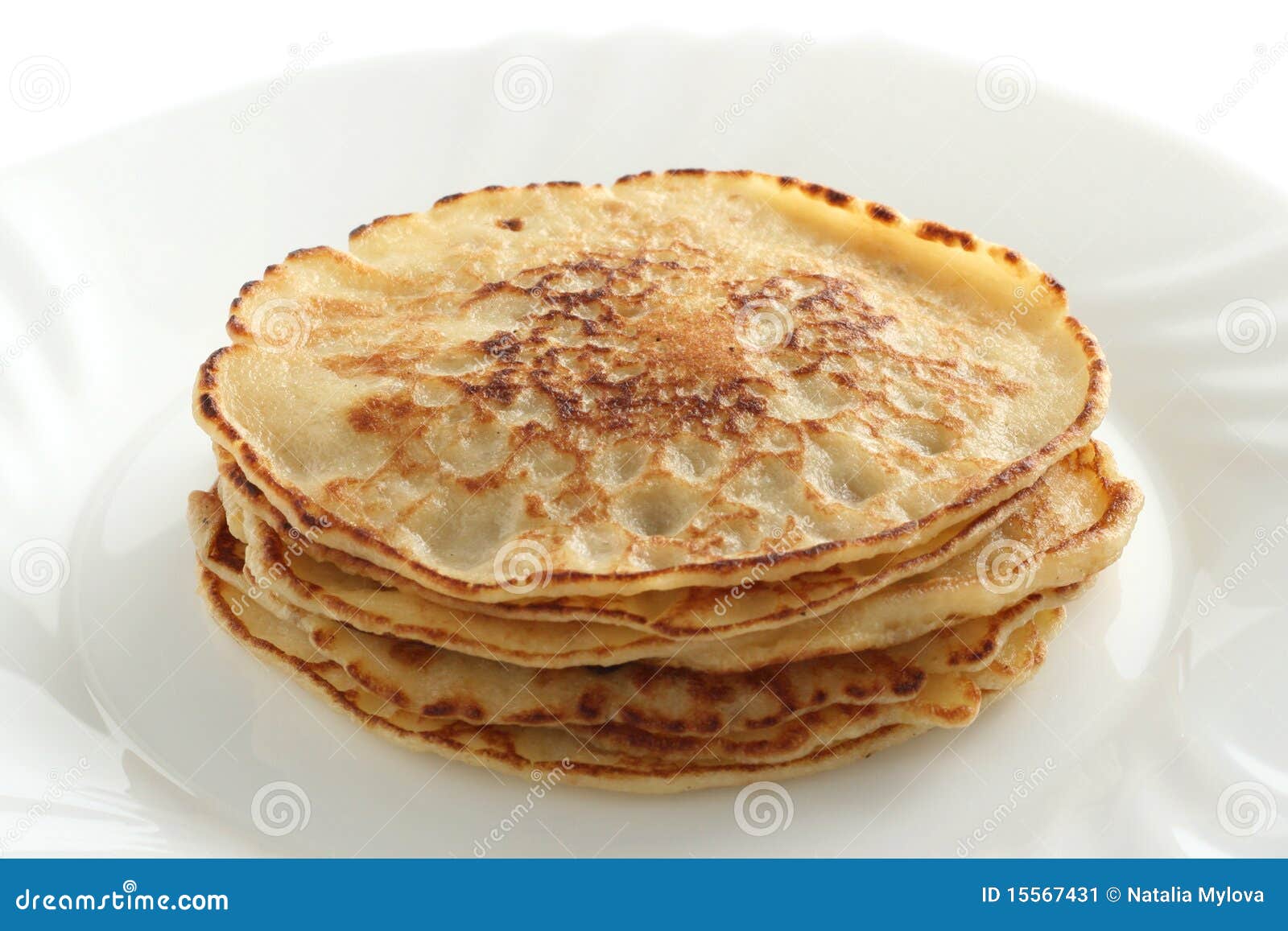 Pannekoeken stock afbeelding. Image of poeder, heerlijk - 15567431