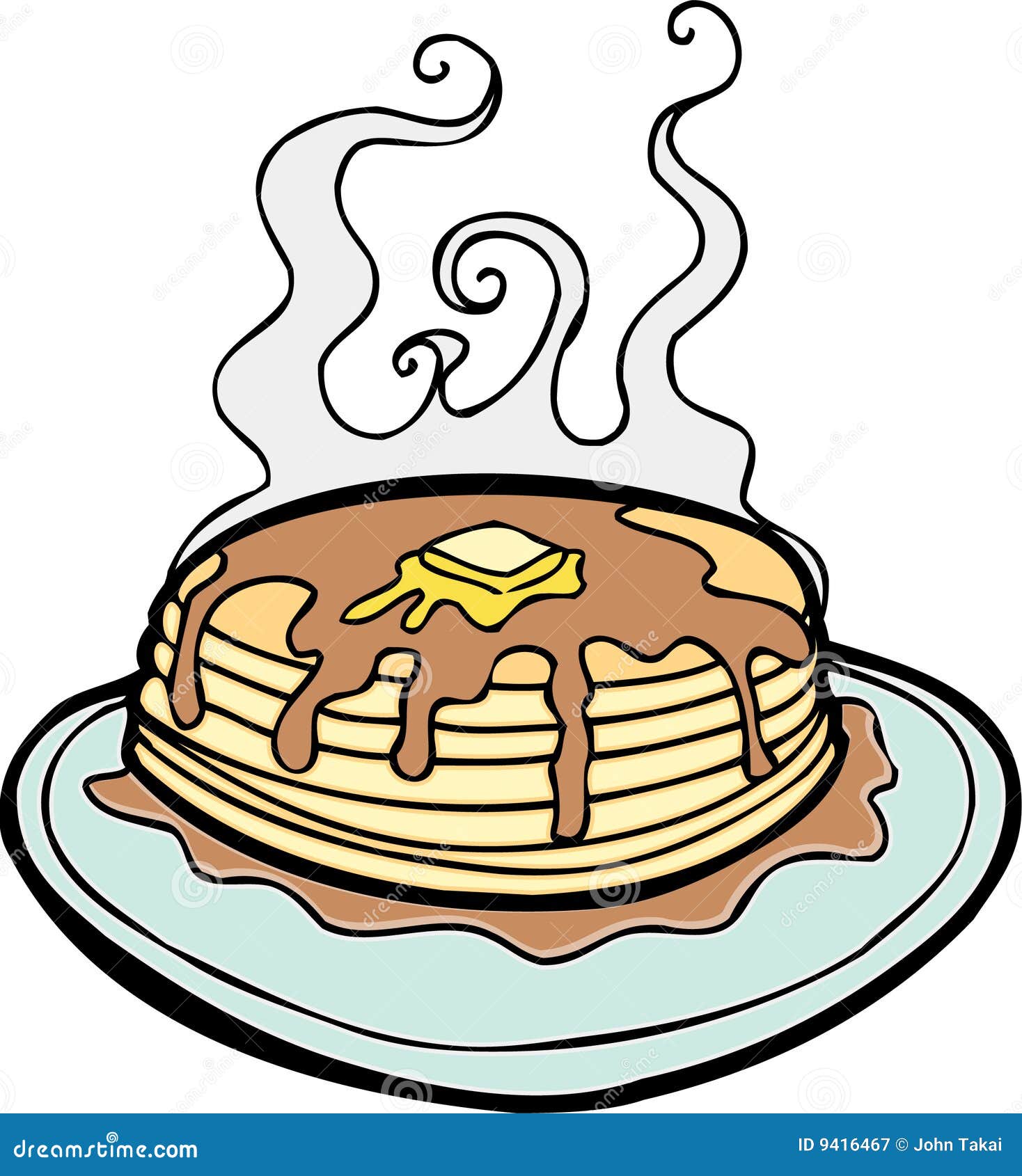 Pannekoeken vector illustratie. Illustration of pannekoeken - 9416467