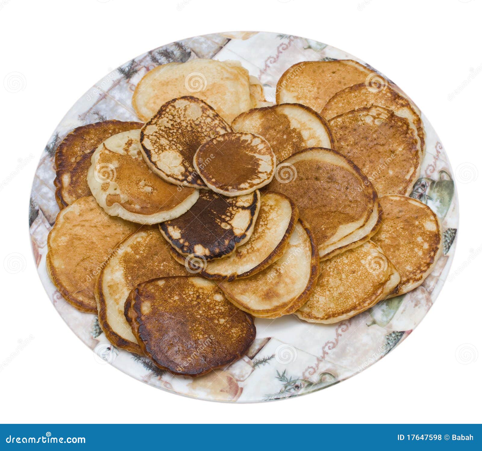 Pannekoeken op plaat stock foto. Image of culinair, voedsel - 17647598