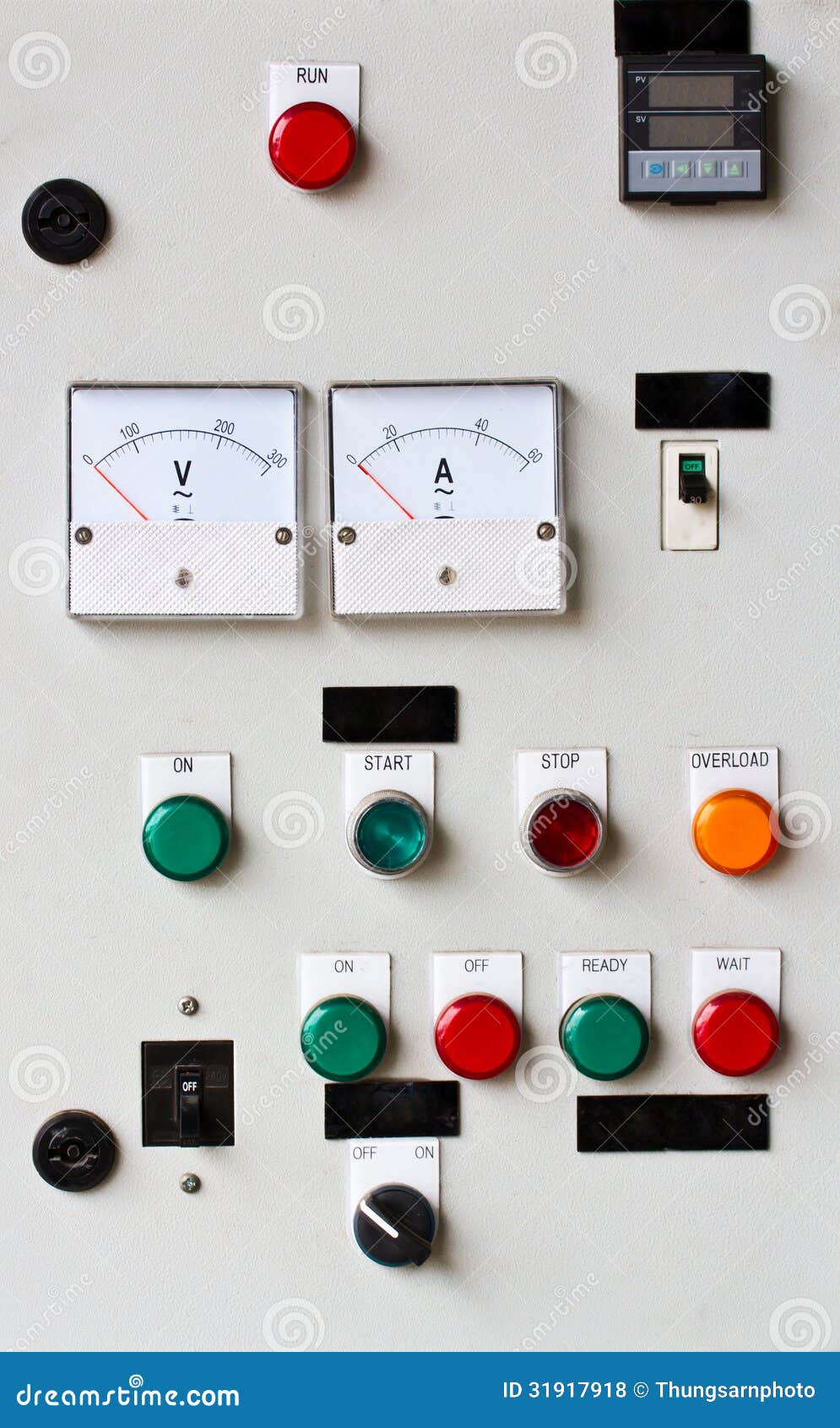 Pannello di controllo fotografia stock. Immagine di consolle - 31917918