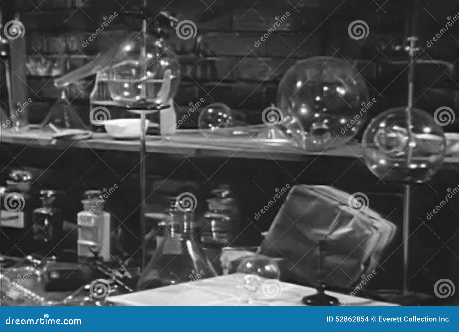 Panning science laboratory stock footage. Video of experiment - 52862854