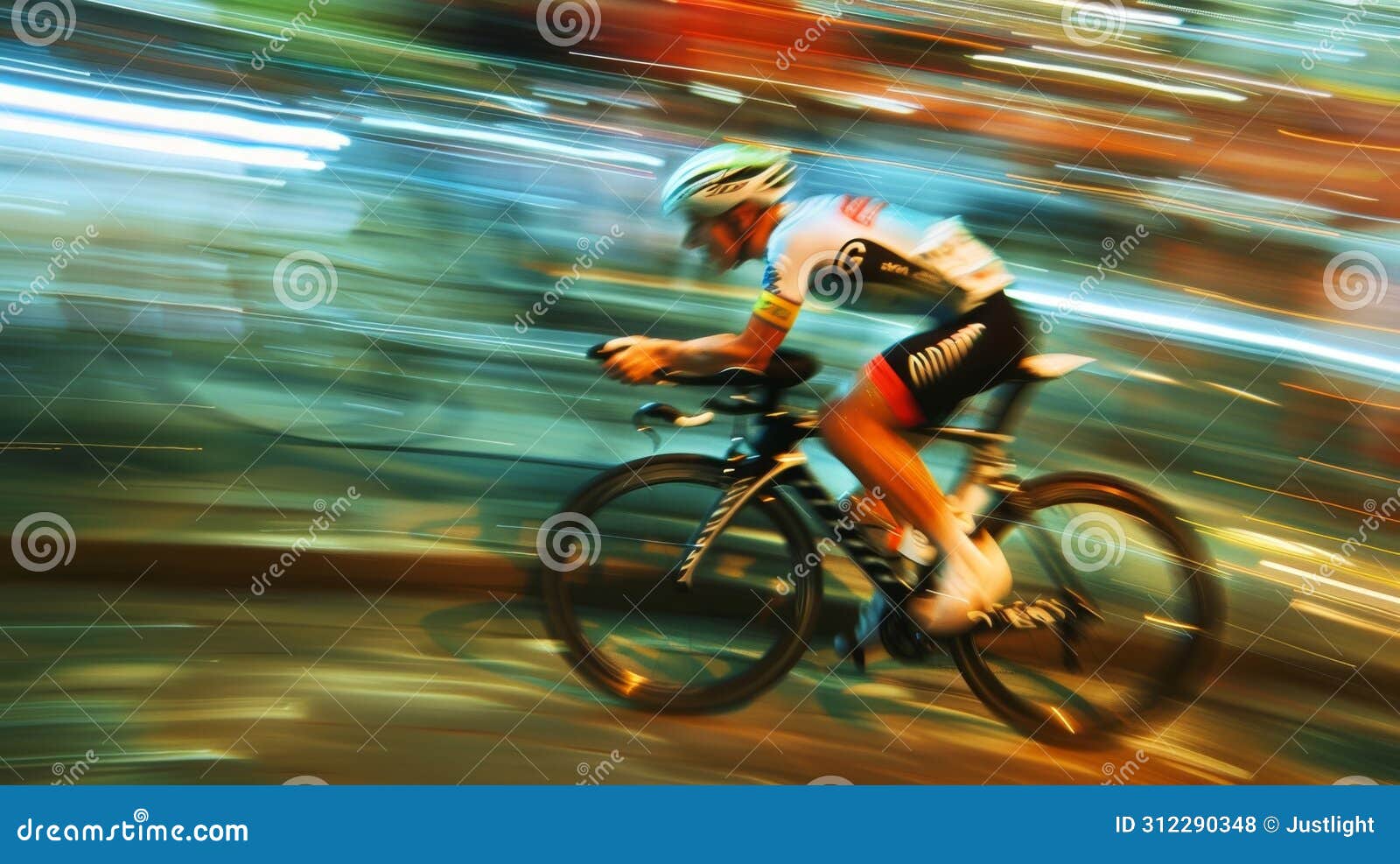 A Panning Shot of a Cyclists Leg Muscles Bulging As they Power through ...