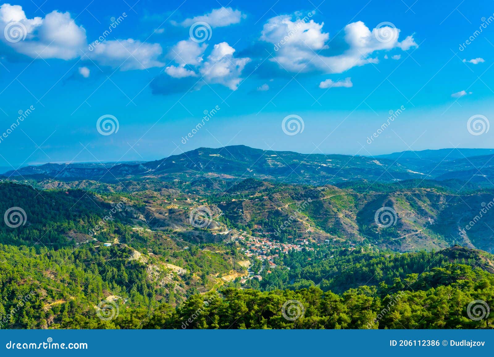 Pano Platres Village on Cyprus Stock Photo - Image of mountain, platres ...
