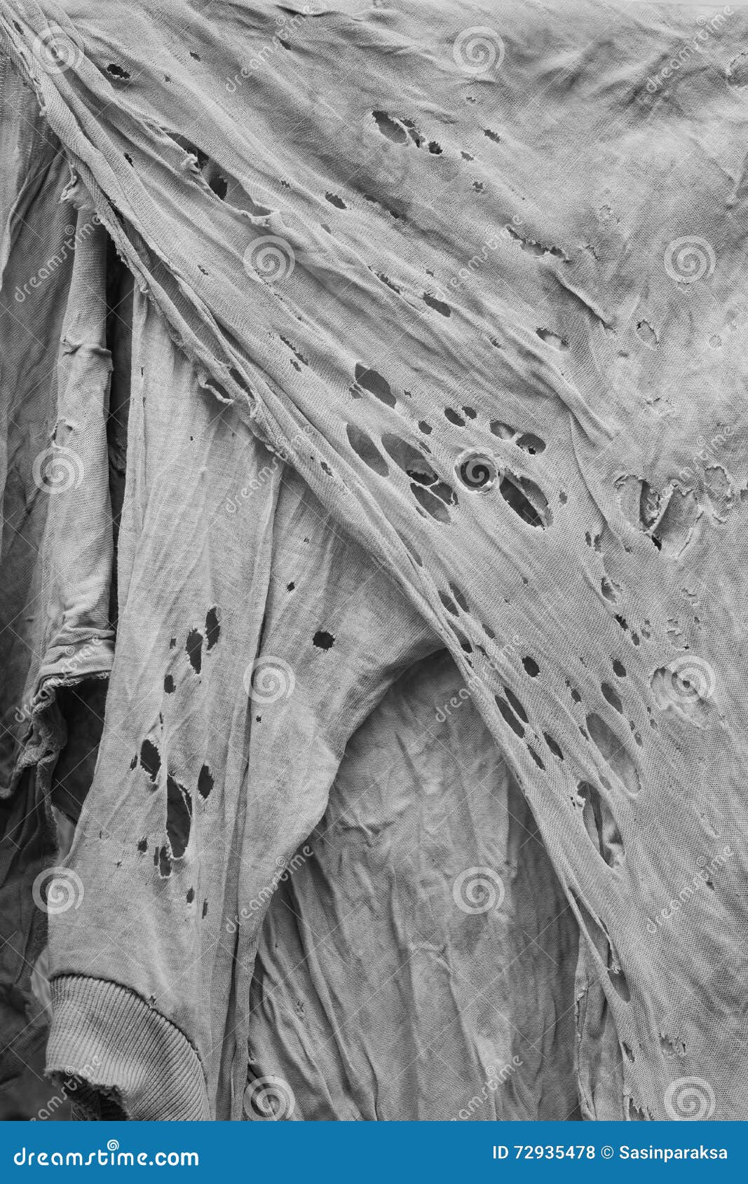 Pano Rasgado Sujo Velho, Textura De Pano, Vertical Foto de Stock ...