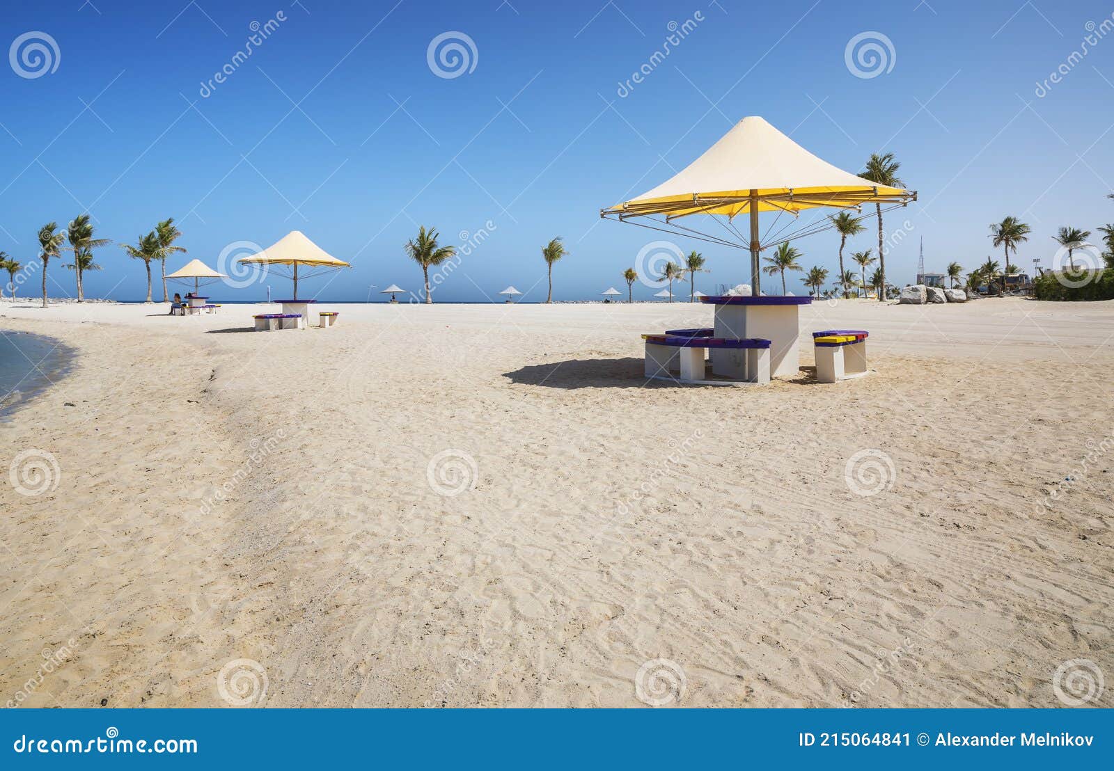 Panorama of Al Mamzar Beaches in Dubai Editorial Photo - Image of ...