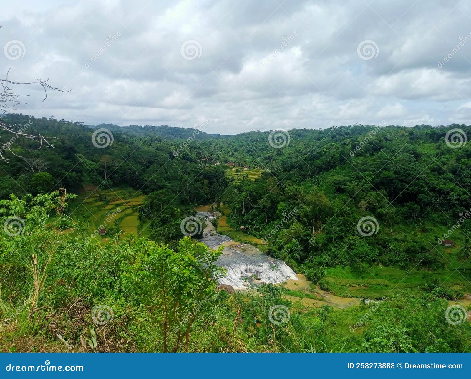 Panorama Alam Jawabarat Curug Cikondang Stock Photo - Image of alam ...