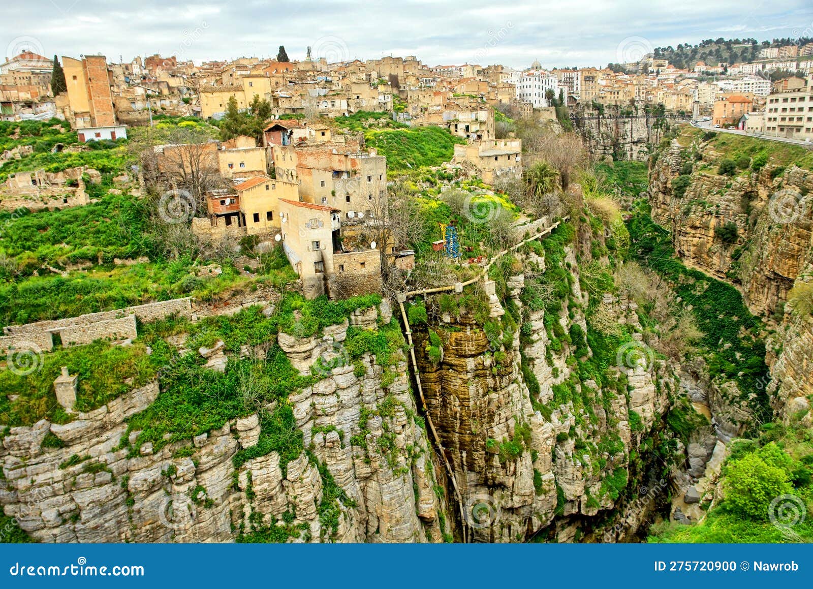 Panorama of Constantine stock photo. Image of gorge - 275720900