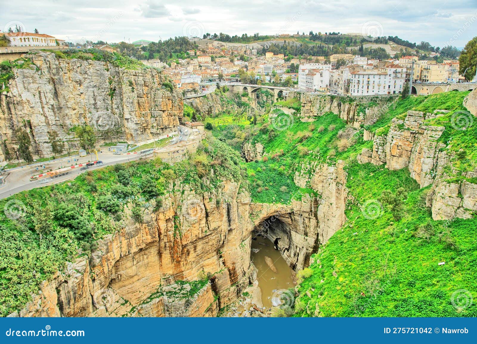 Panorama of Constantine stock photo. Image of algeria - 275721042