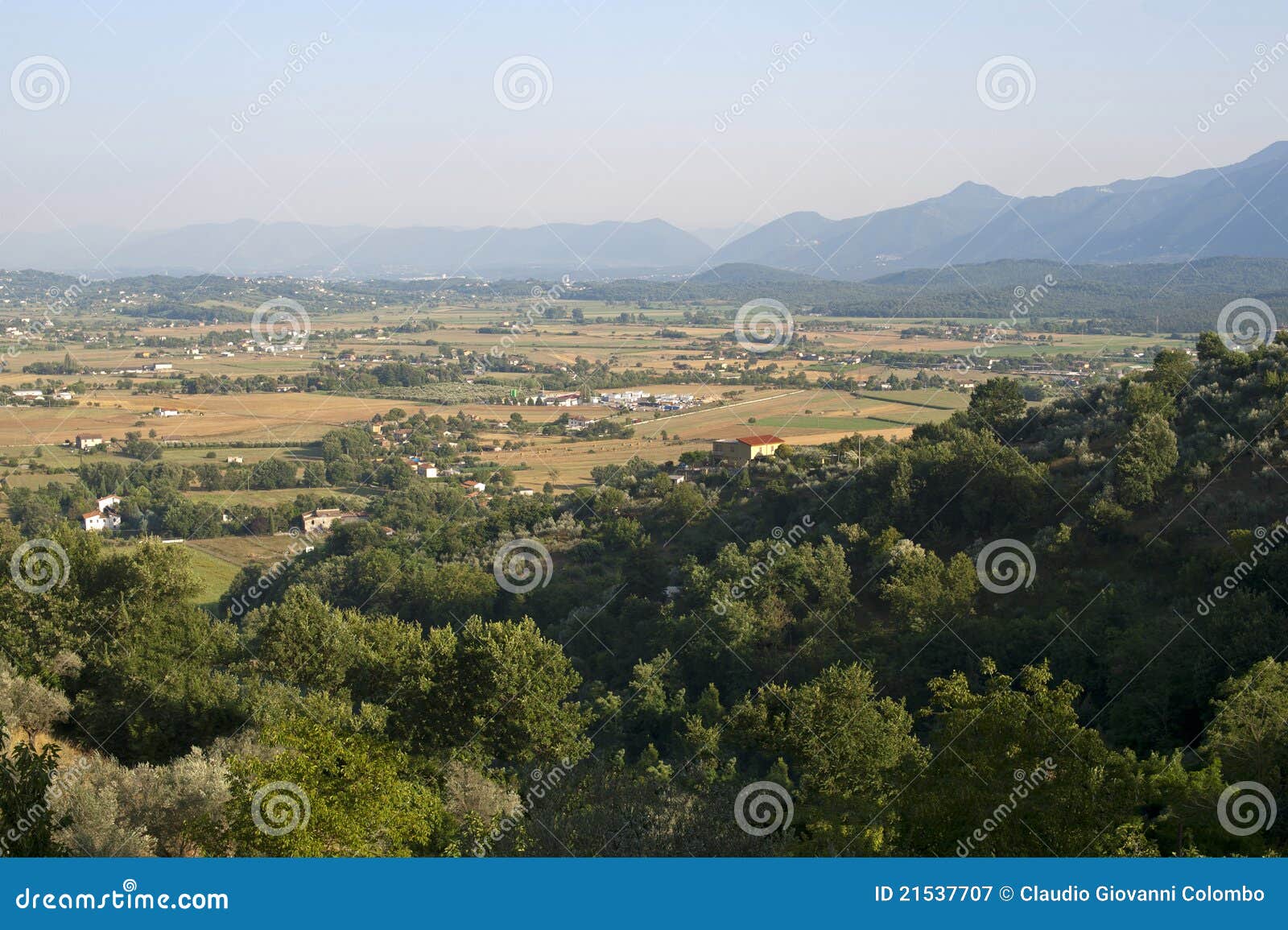 Panorama from Anagni stock image. Image of europe, field - 21537707