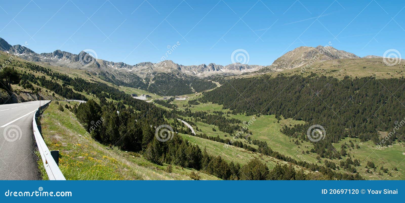 Panorama of Andorra Pyrenees Stock Photo - Image of vella, summer: 20697120
