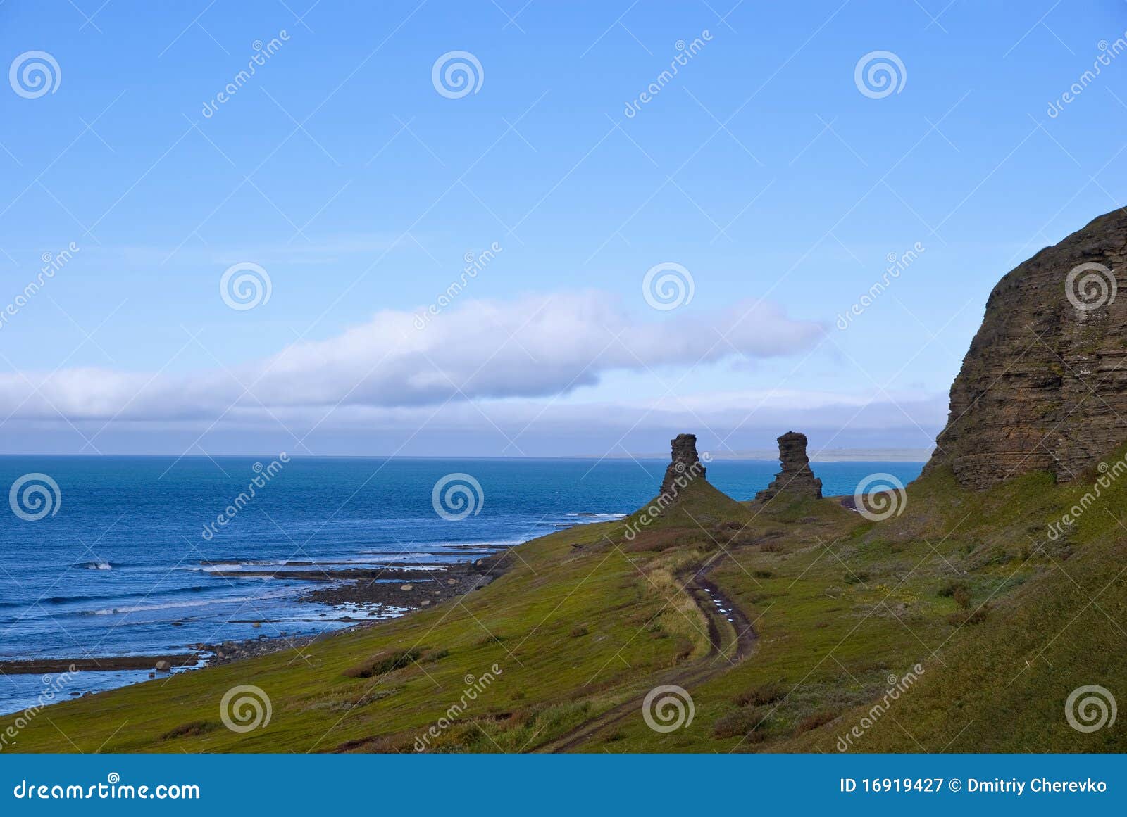 Panorama of the Arctic Coast Stock Image - Image of horizon, barents ...