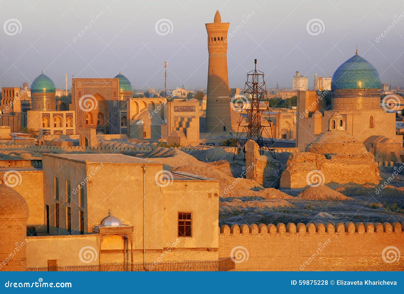Panorama on the Ark Fortress in Bukhara Stock Photo - Image of fortress ...