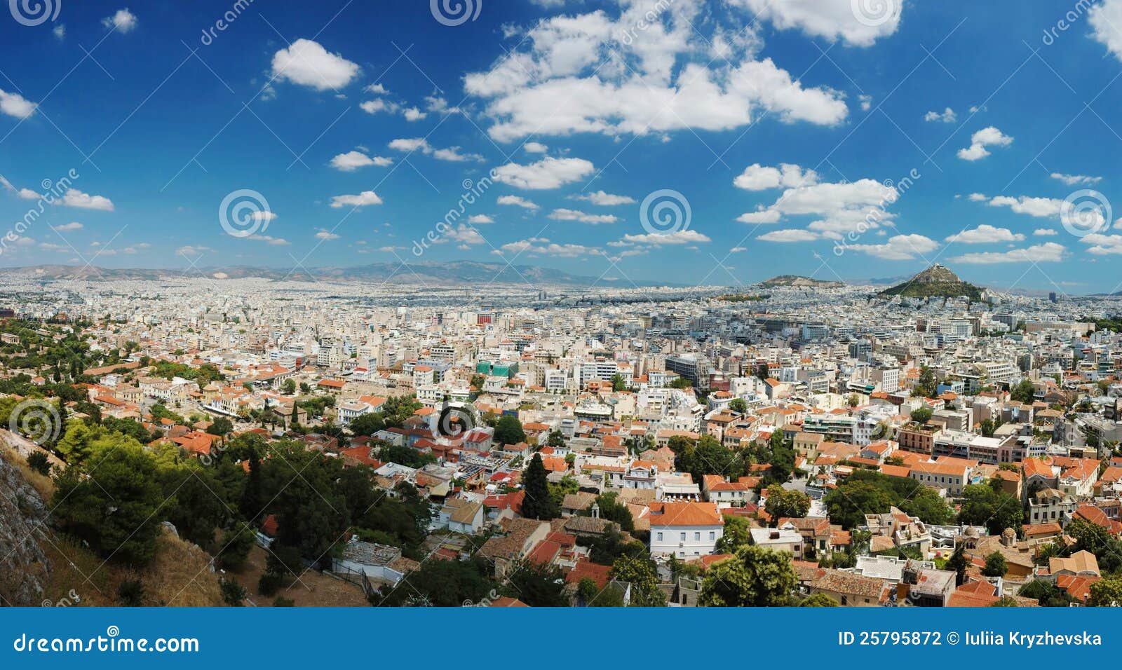 Panorama of Athens Megalopolis,Greece Stock Photo - Image of journey ...