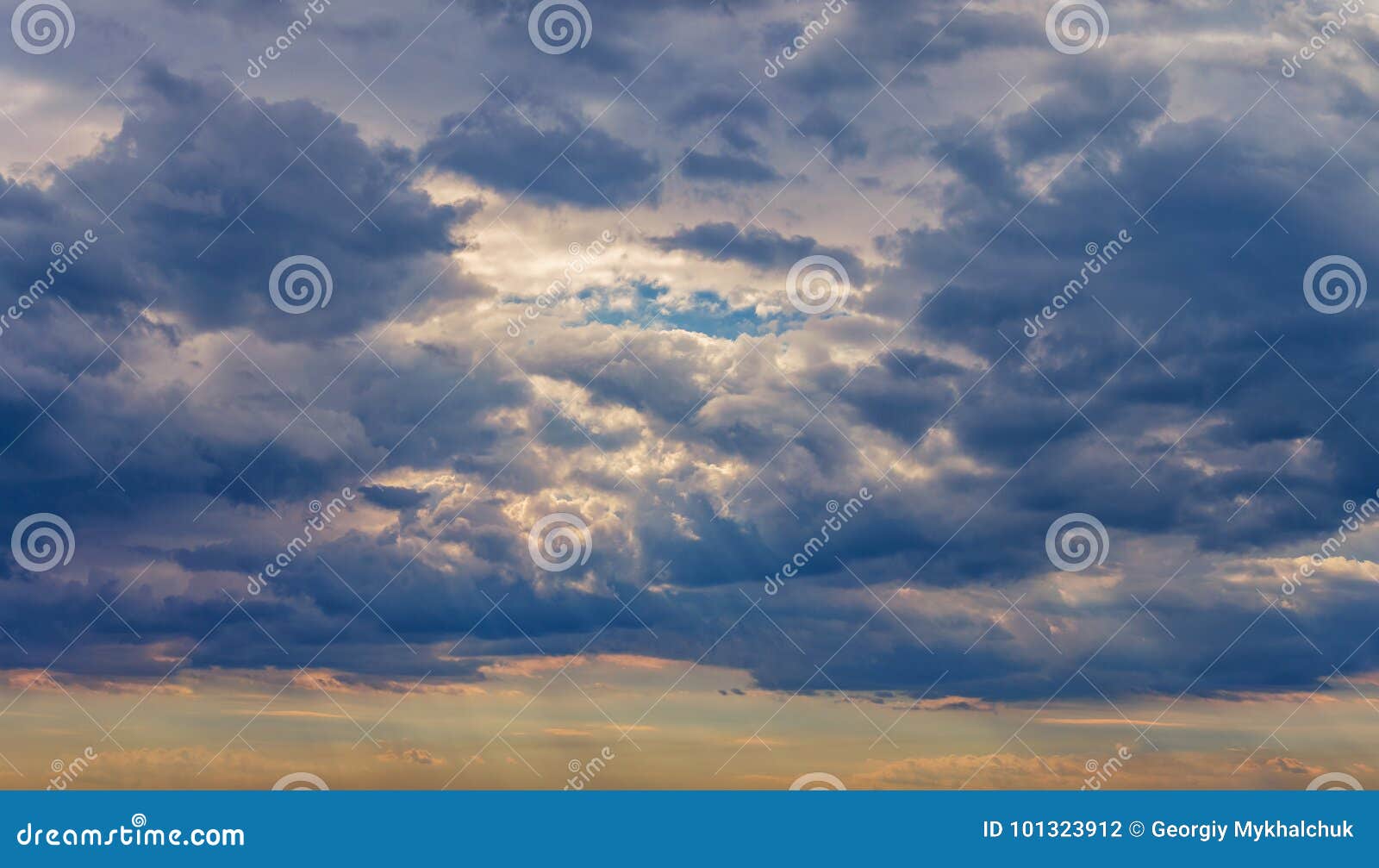 Panorama Background Sky Dramatic Clouds Stock Photo - Image of dramatic ...