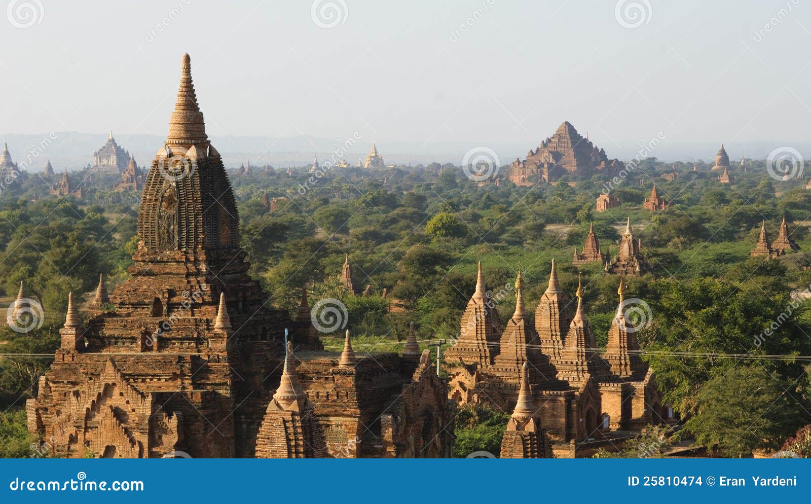 A Panorama of Bagan Temples Stock Photo - Image of brick, buddha: 25810474