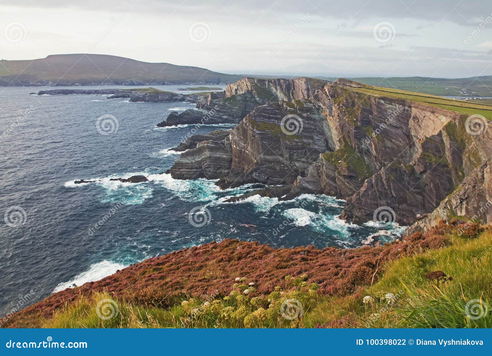 Beautiful Cliffs on the Atlantic Coast of Ireland. Stock Photo - Image ...