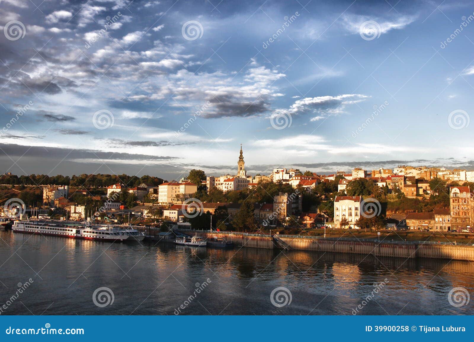 Panorama of Belgrade stock photo. Image of serbian, center - 39900258