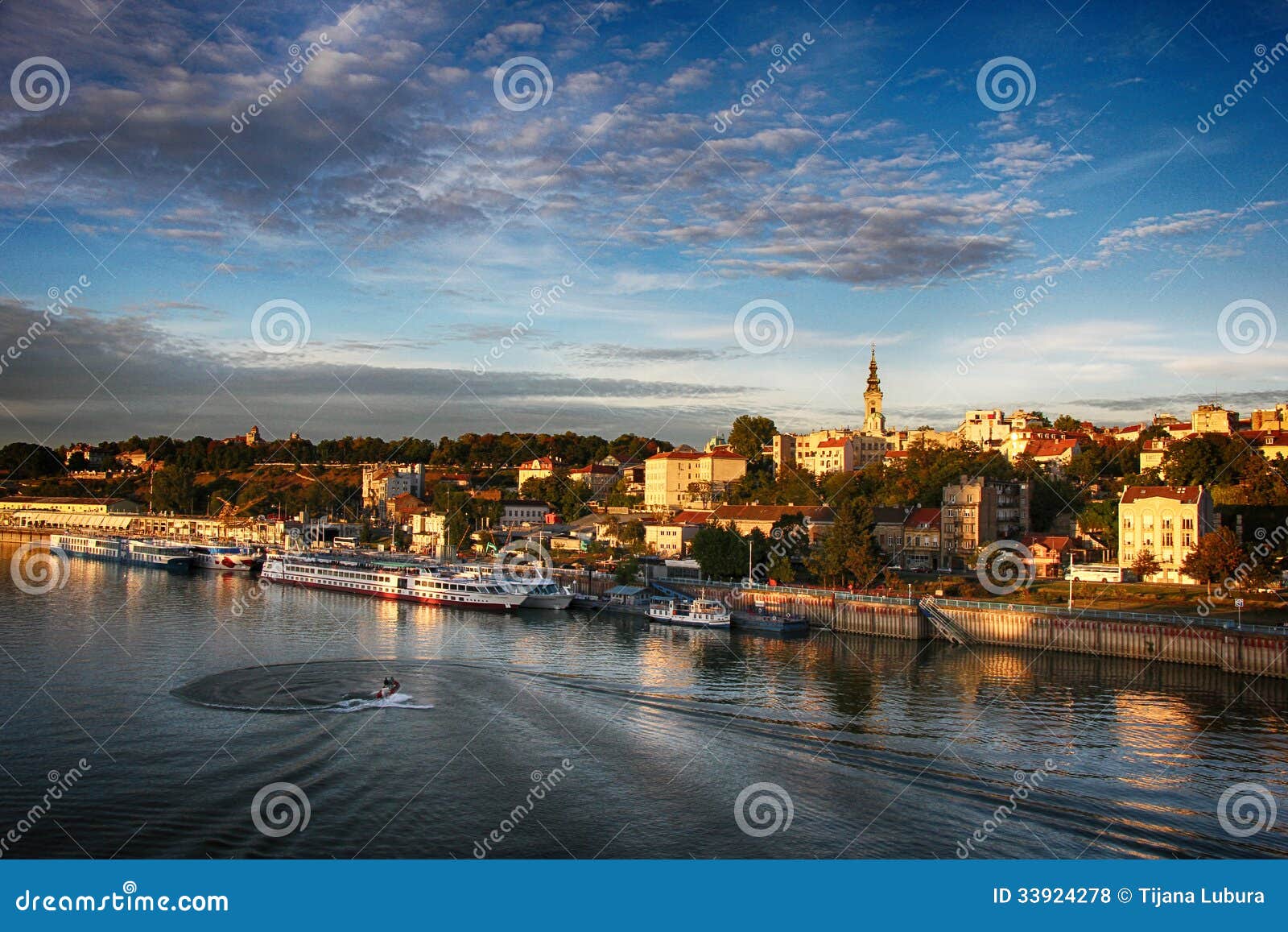 Panorama of Belgrade stock photo. Image of serbia, architecture - 33924278
