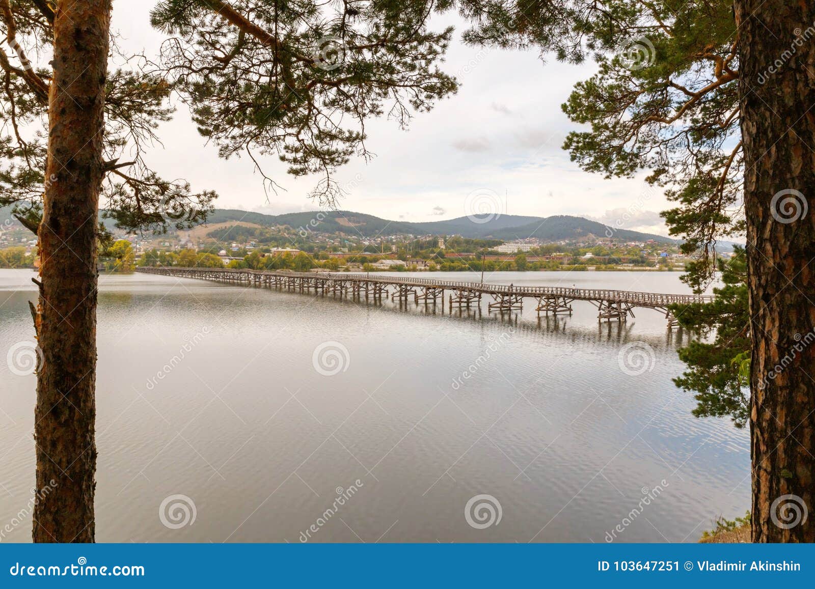 Panorama of the Beloretsky Pond Stock Image - Image of bridge, city ...