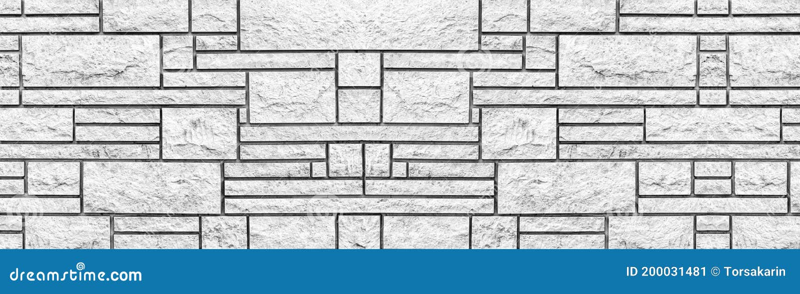 Block Pattern Of White Stone Cladding Wall Tile Texture And Seamless ...