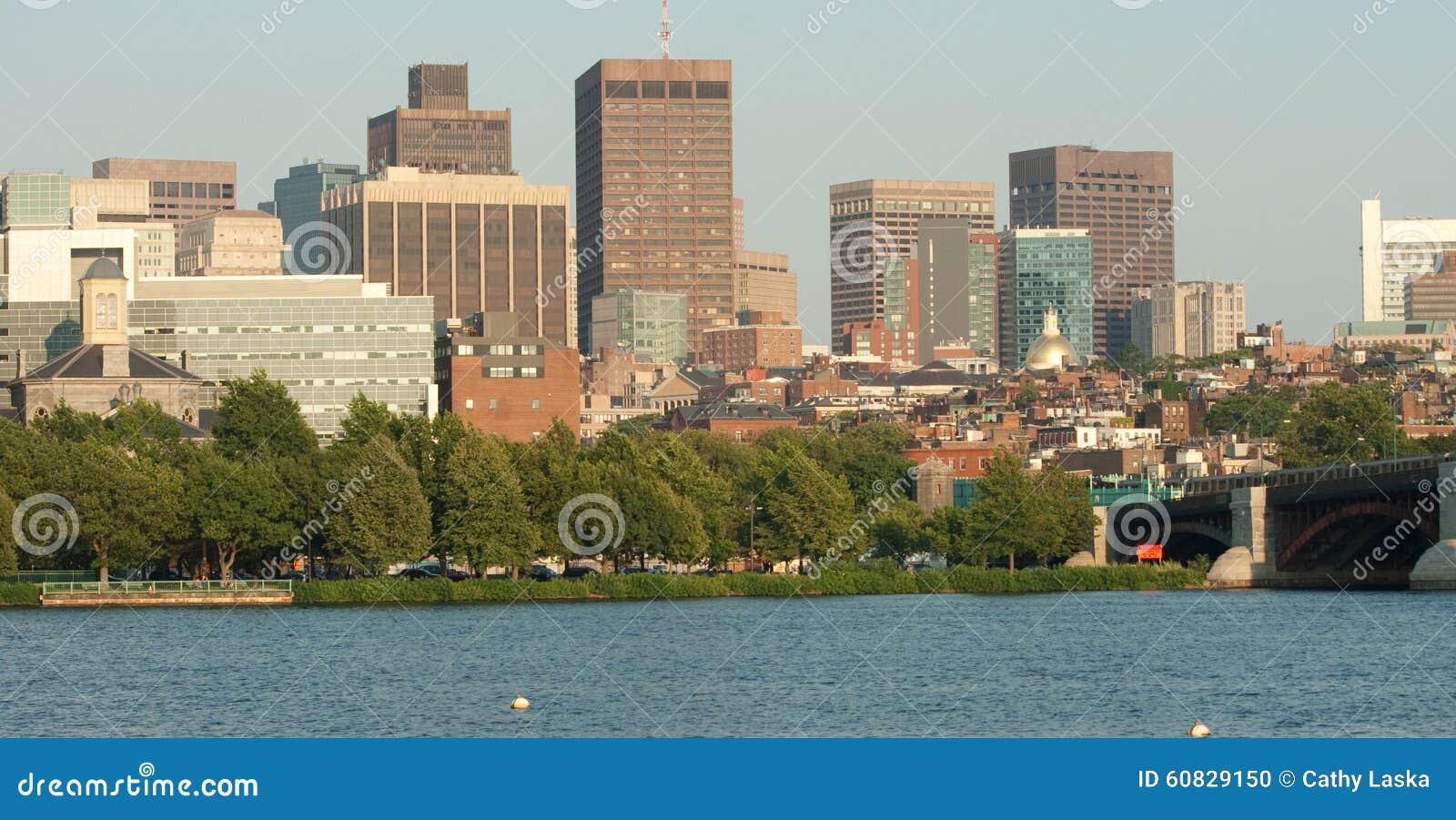 Panorama of Boston Harbor and Skyline Stock Photo - Image of outdoor ...