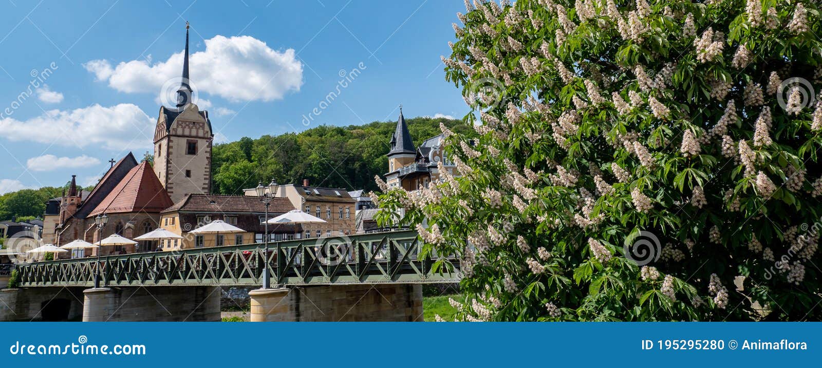 Panorama Bridge Untermhaus in Gera Thuringia Stock Photo - Image of ...