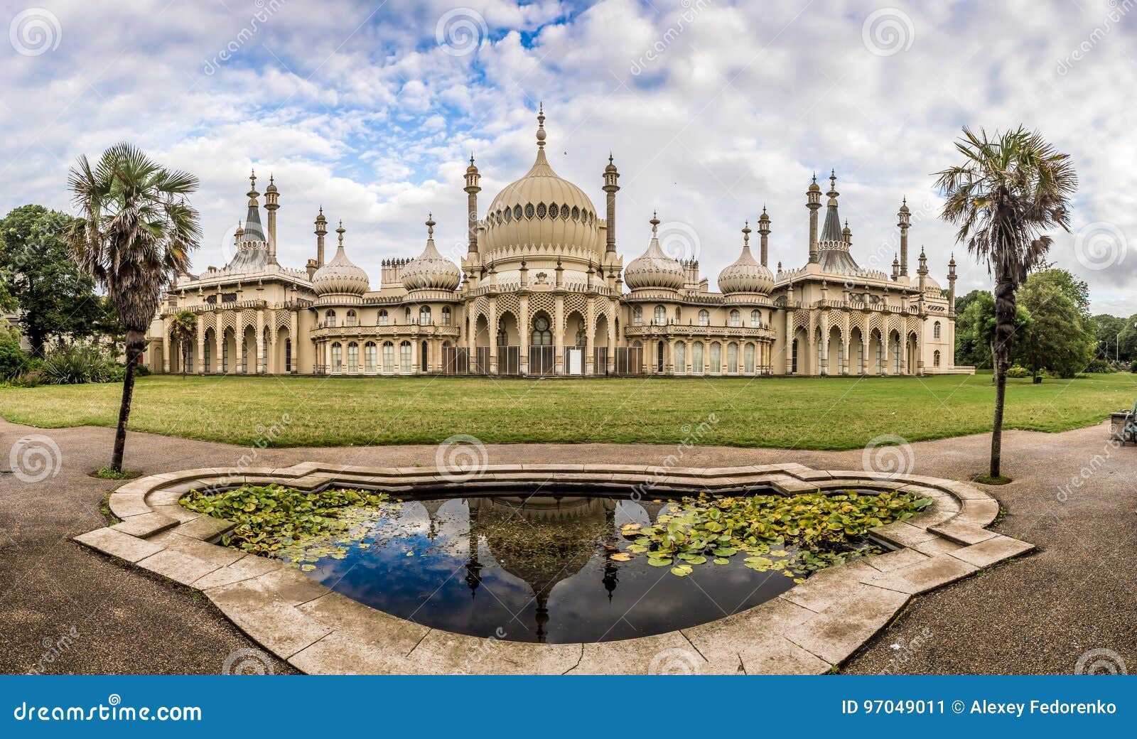 Panorama of Brighton Pavilion, England Stock Image - Image of europe ...