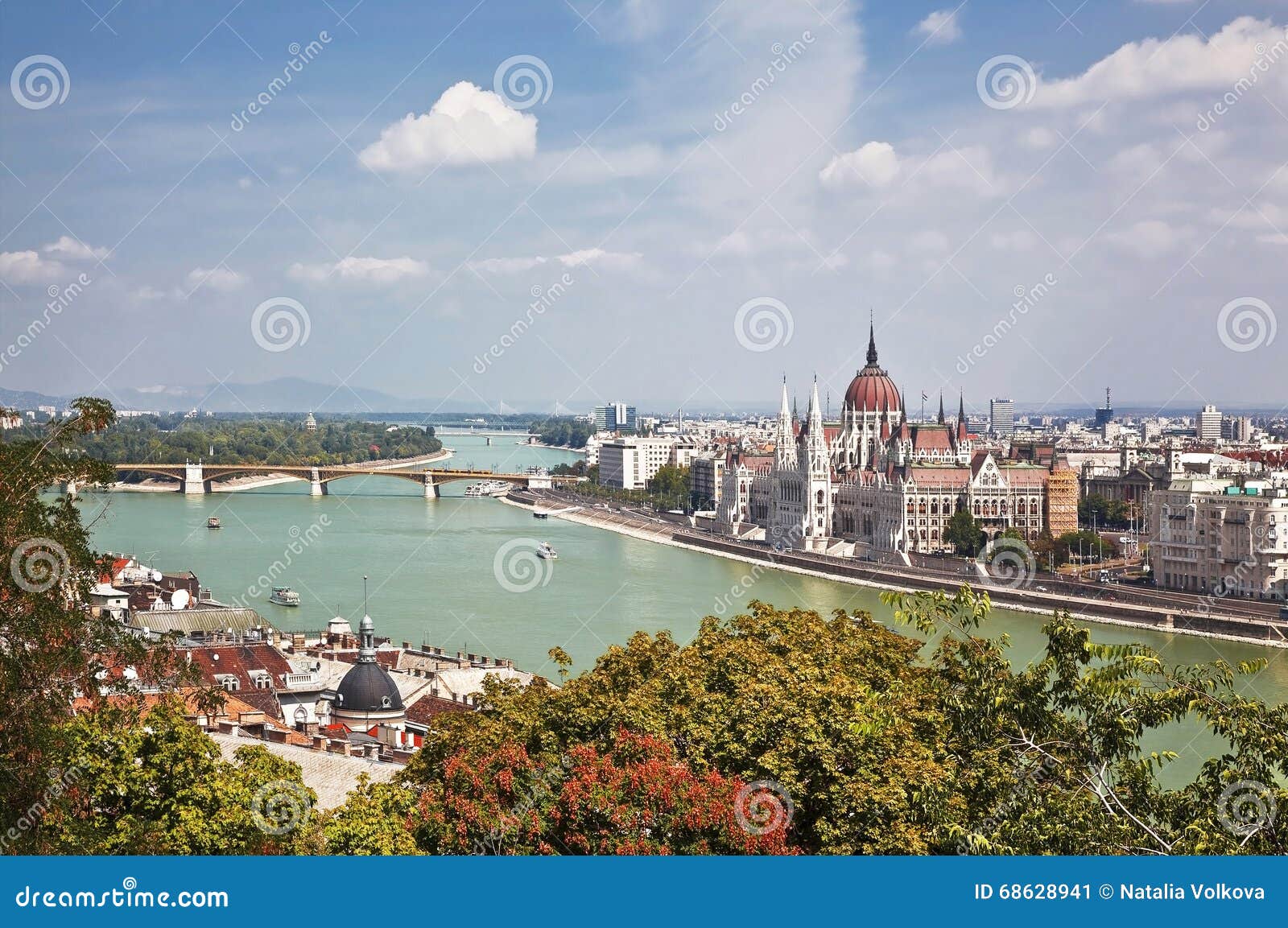 Panorama of Budapest. Top View Stock Image - Image of eastern, capital ...