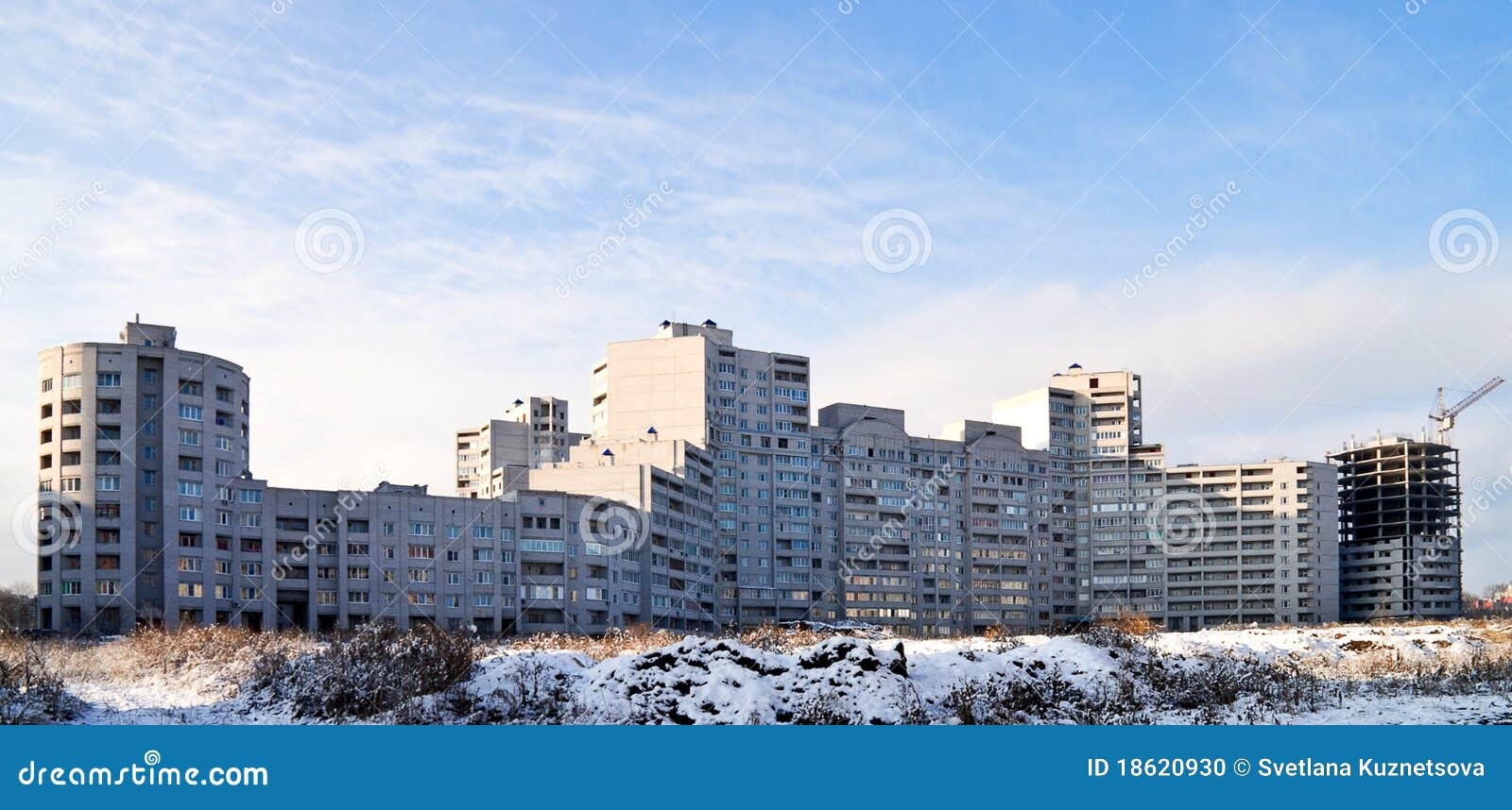 Panorama building stock photo. Image of winter, neighborhood - 18620930