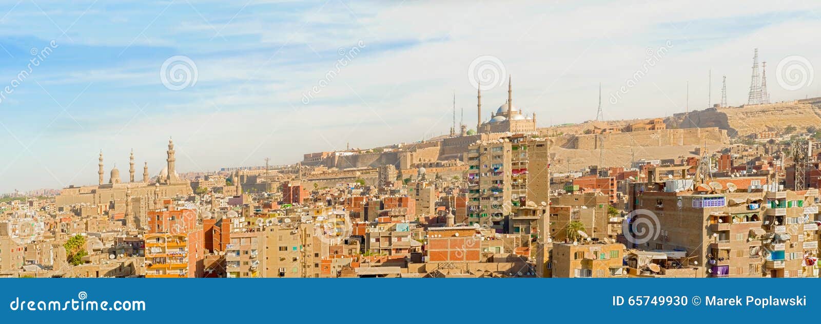 Panorama Cairo, Egypt stock photo. Image of city, egypt - 65749930