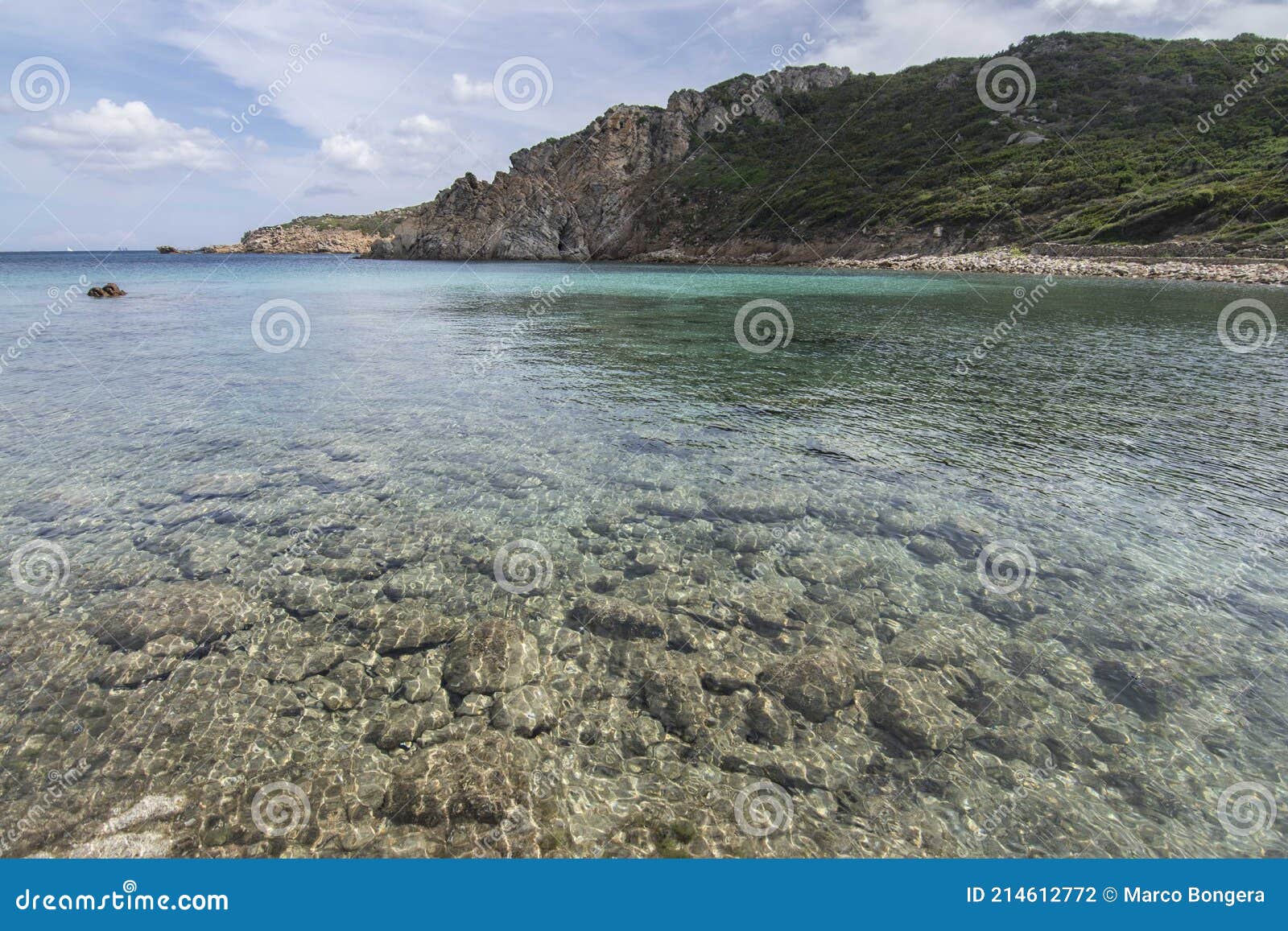 Panorama of Cala Sambuco in Sardinia Stock Photo - Image of sambuco ...
