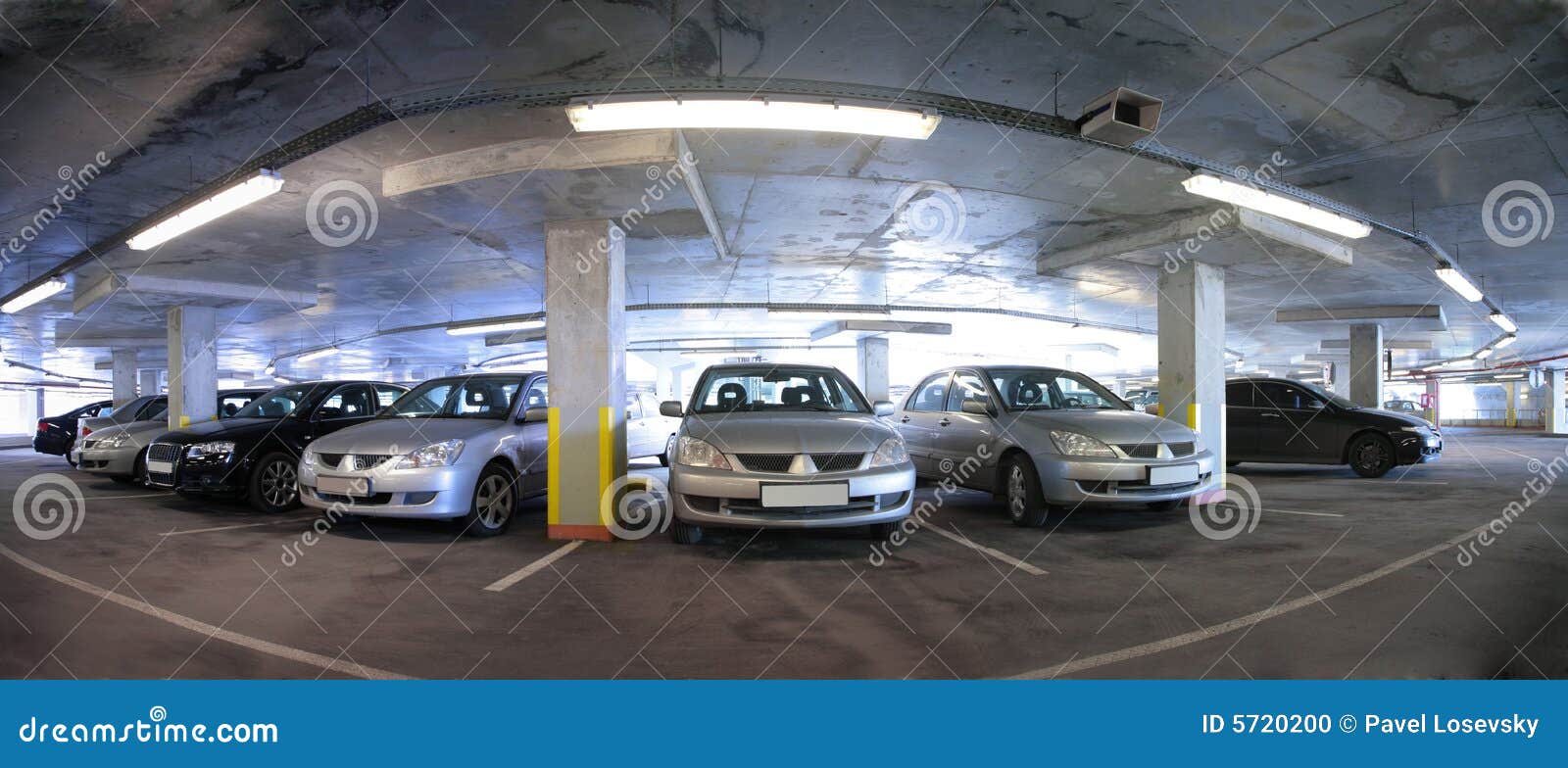 Panorama of car`s parking stock photo. Image of building - 5720200