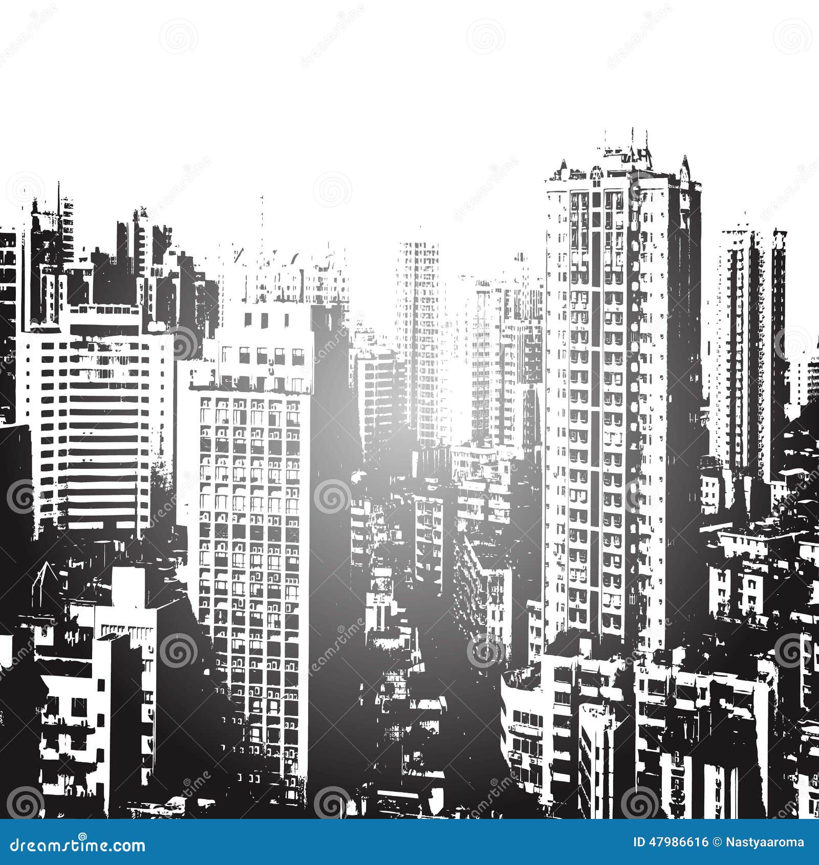 Panorama of the City Cartoon Stock Vector - Illustration of home ...