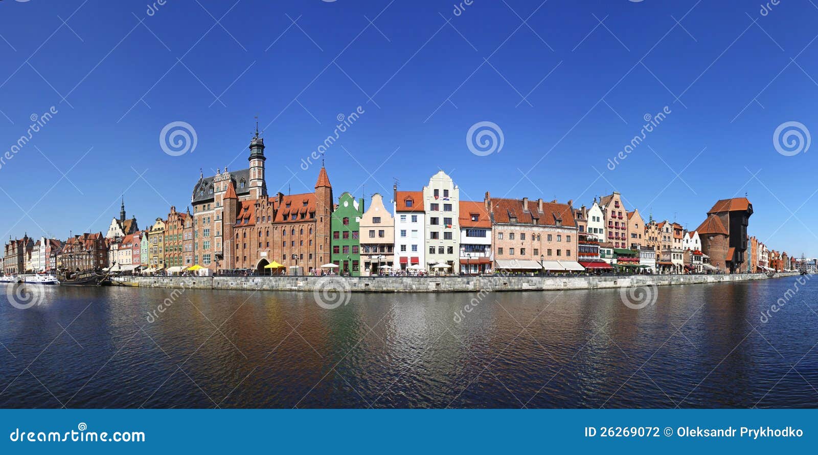 Panorama of City of Gdansk (Danzig), Poland Stock Photo - Image of ...