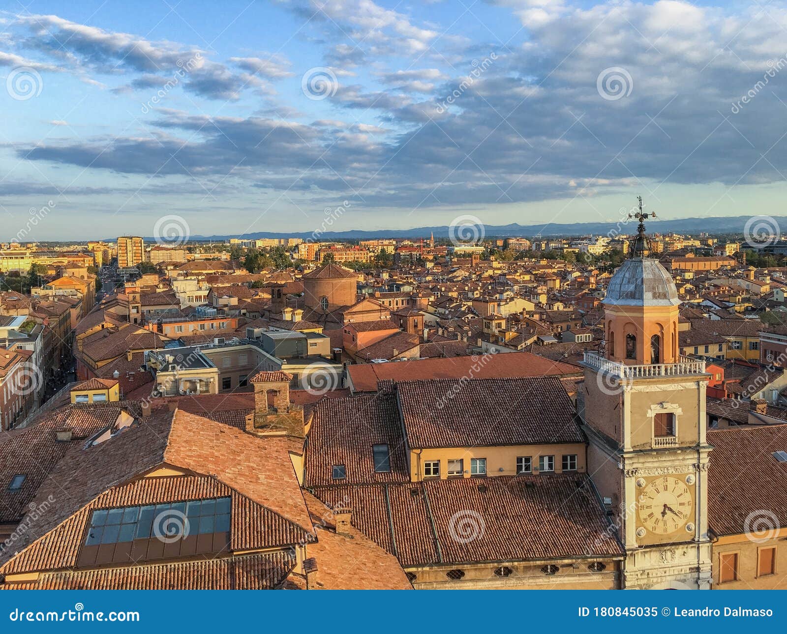 Panorama of the City of Modena, Italy Stock Image - Image of town ...