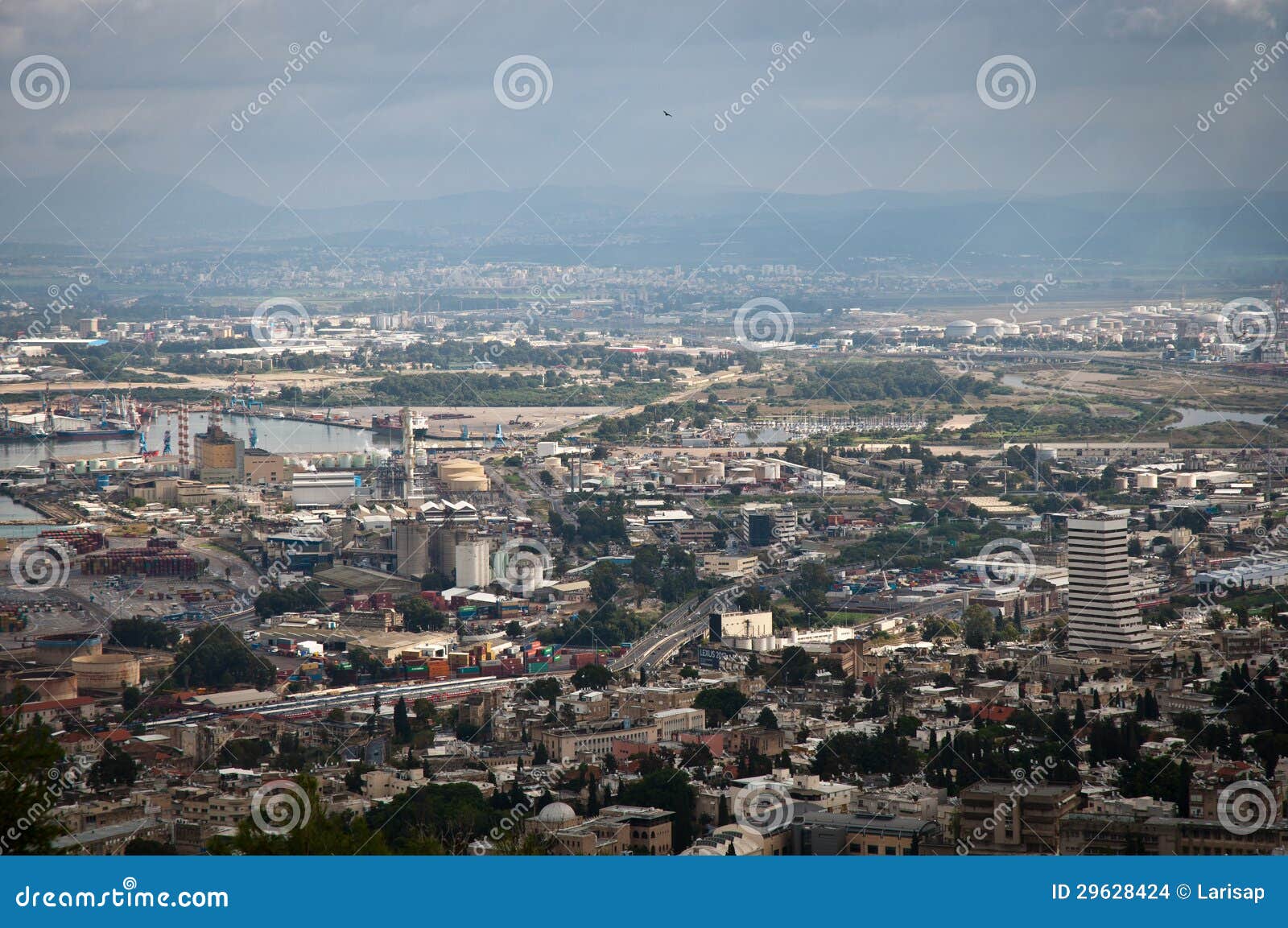 Panorama of the Coast of Haifa . Stock Photo - Image of summer, hotel ...