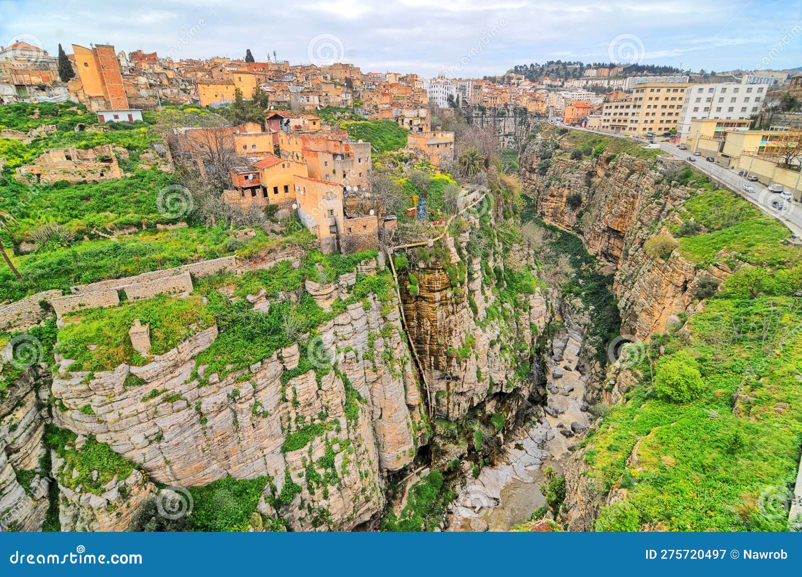 Panorama of Constantine stock image. Image of location - 275720497