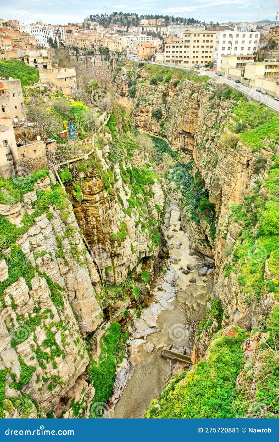 Panorama of Constantine stock image. Image of algerian - 275720881