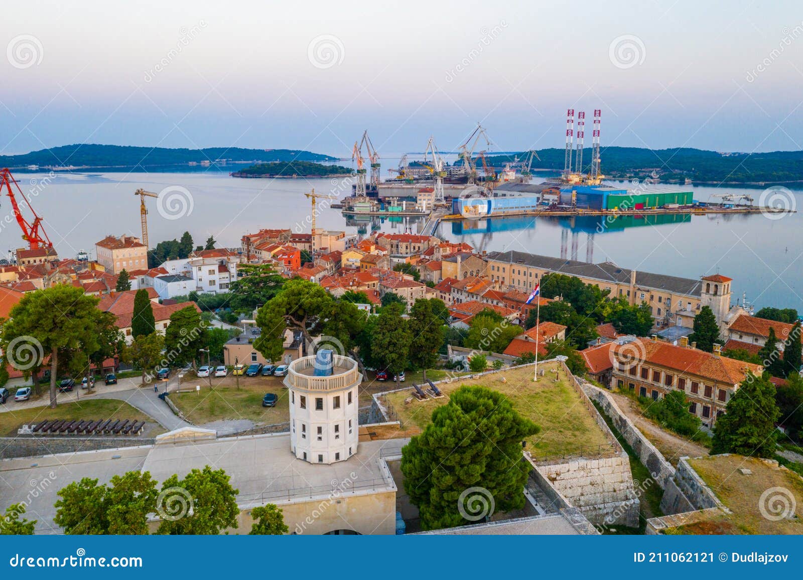 The Citadel Of Pula, View Of An Artillery Fortress Stock Photo ...